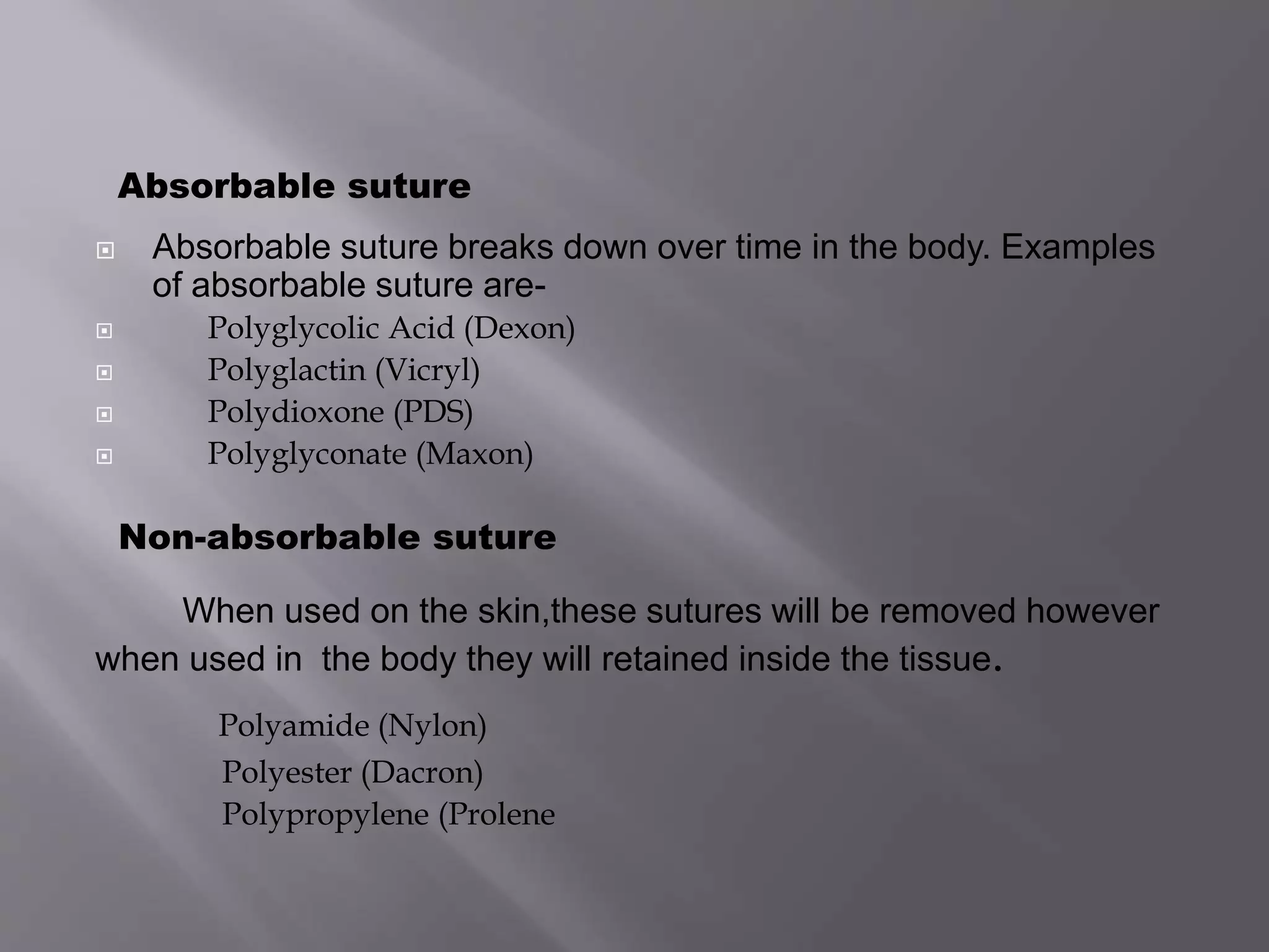 Surgical suture | PPTX