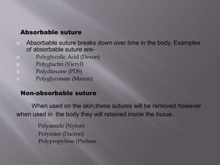 Surgical suture | PPTX