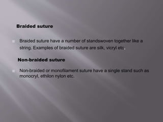 Surgical suture | PPTX