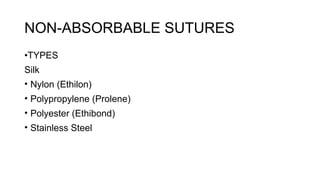 surgical sutures, sutures commonly use in surgery | PPT