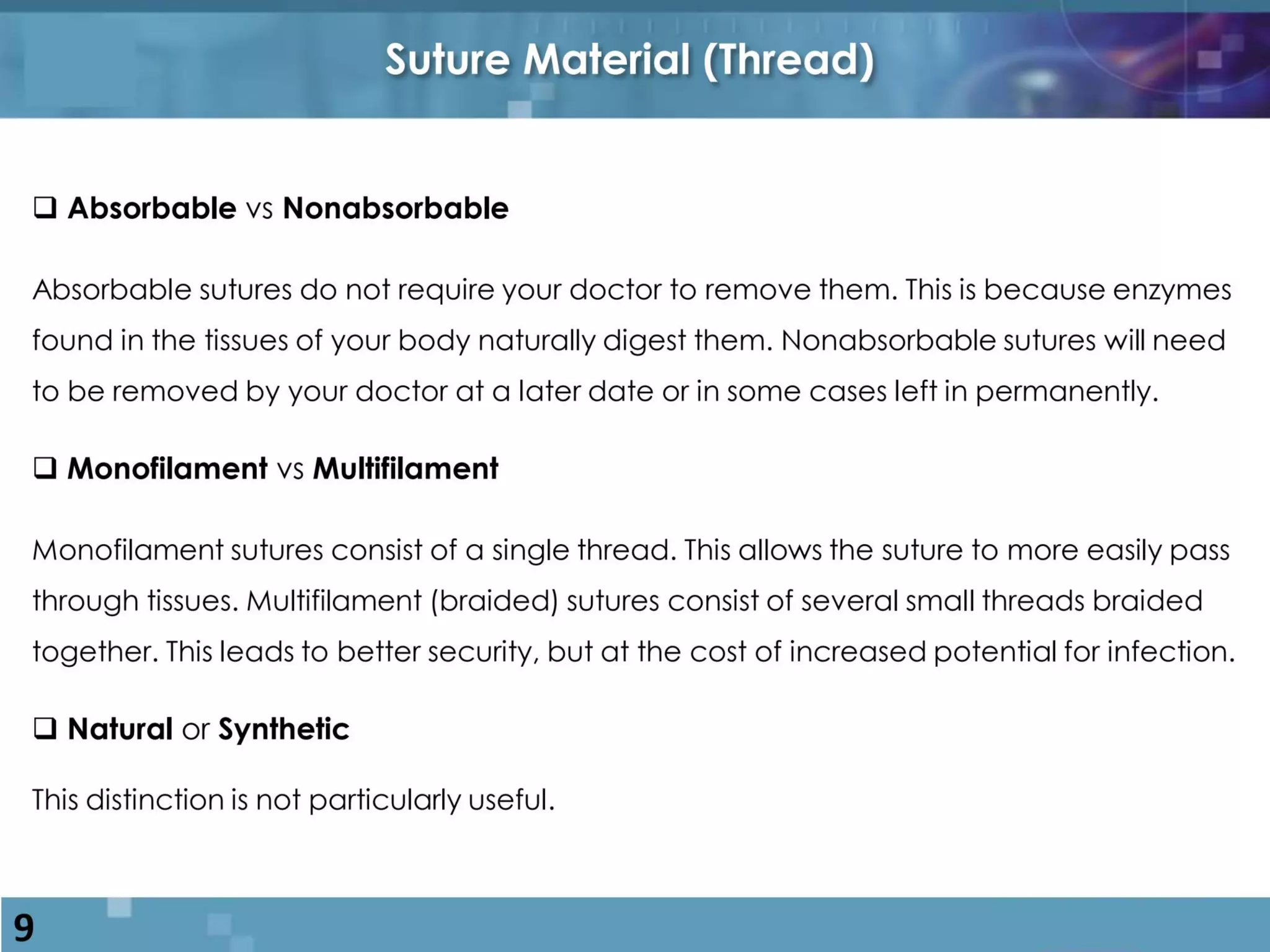 Surgical sutures and needles | PPT