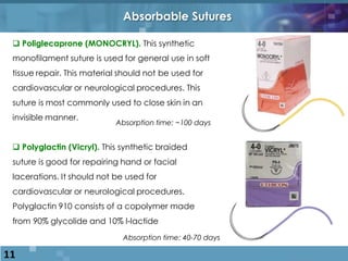 Surgical sutures and needles | PPT