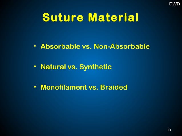 Surgical Sutures and Suturing Techniques | PPT | First Aid | Injuries