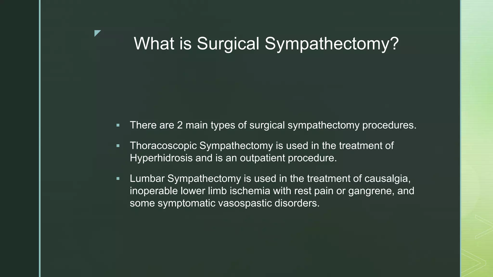 Surgical Sympathectomy Presentation Chris Nunley.pptx