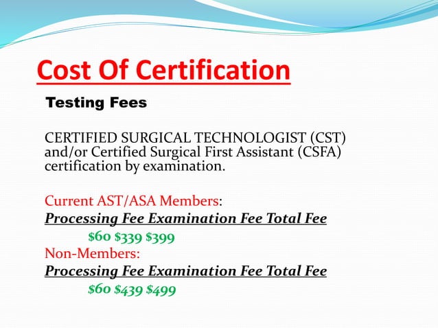 Surgical technicians certification | PPT