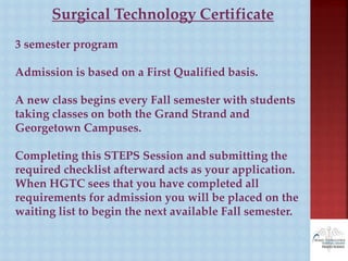 Surgical technology steps session | PPT