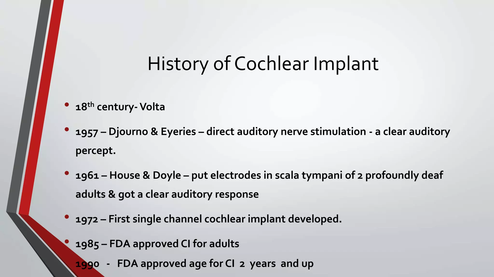 Surgical technique of cochlear implant | PPTX