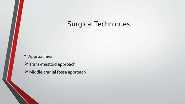Surgical technique of cochlear implant | PPTX | Ear, Nose and Throat ...