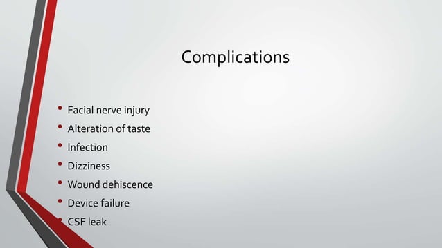 Surgical technique of cochlear implant | PPTX | Ear, Nose and Throat ...