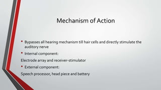 Surgical technique of cochlear implant | PPTX