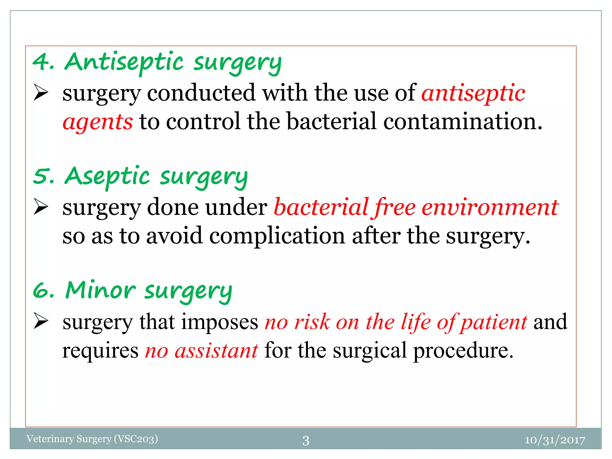 Surgical terms and reasons for surgery | PPT