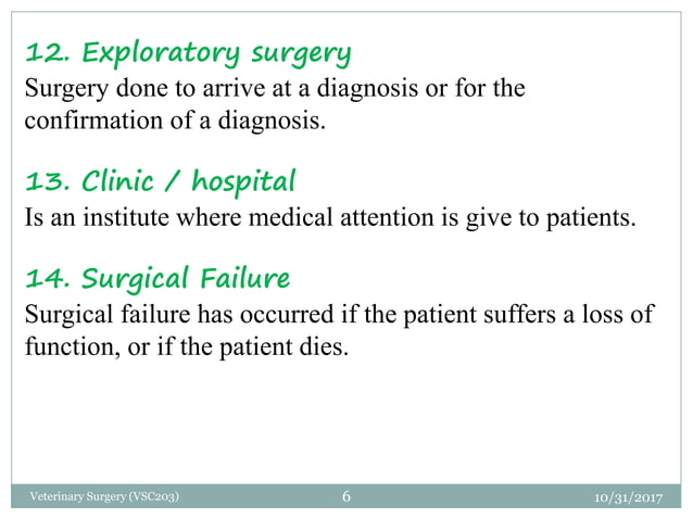 Surgical terms and reasons for surgery | PPT