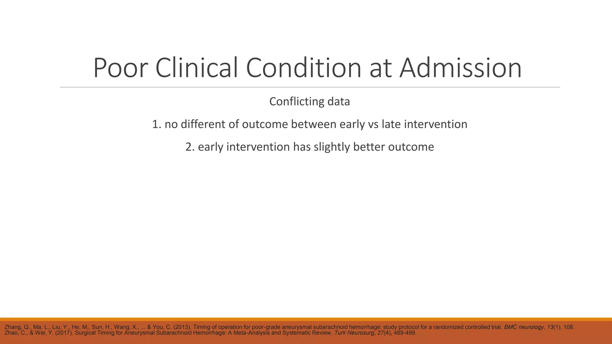 Surgical Timing & Intraventricular TPA in SAH | PPTX