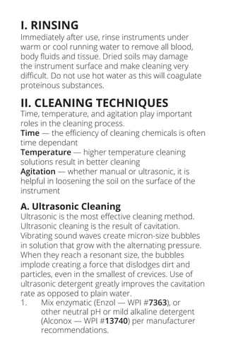 How to care and handle surgical instruments? | PDF