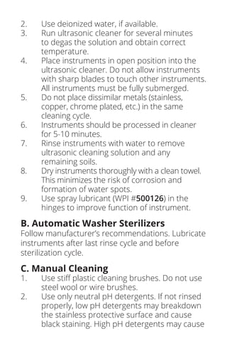 How to care and handle surgical instruments? | PDF