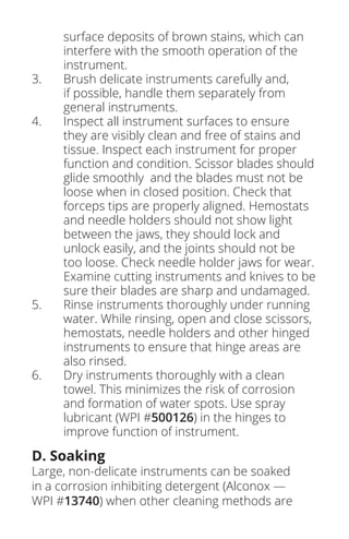 How to care and handle surgical instruments? | PDF