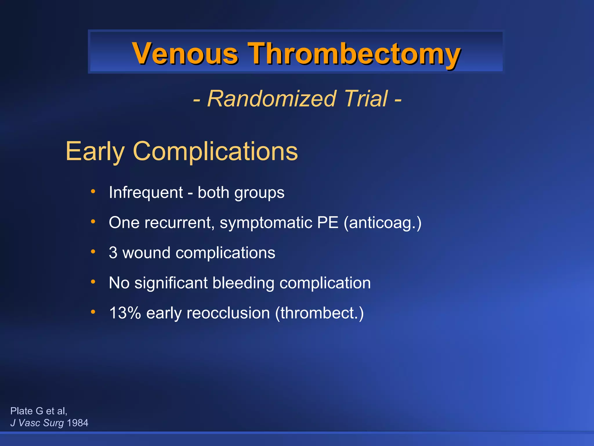 Surgical treatment acute dvt | PPT