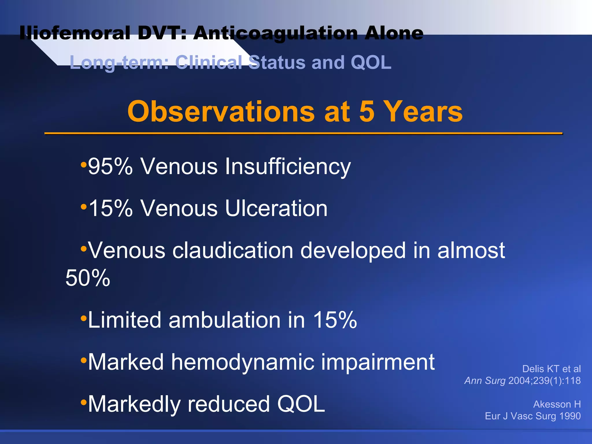 Surgical treatment acute dvt | PPT