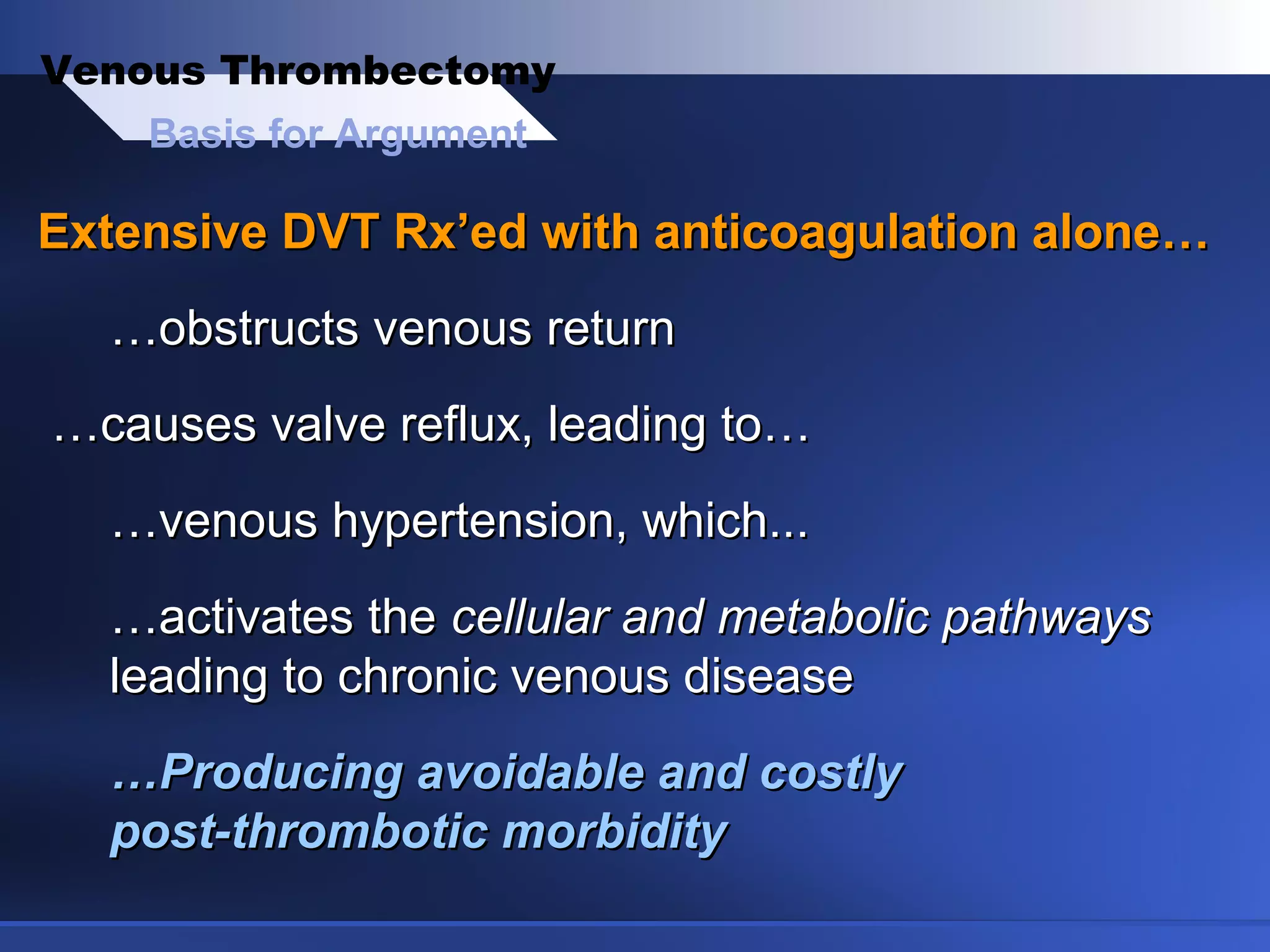 Surgical treatment acute dvt | PPT