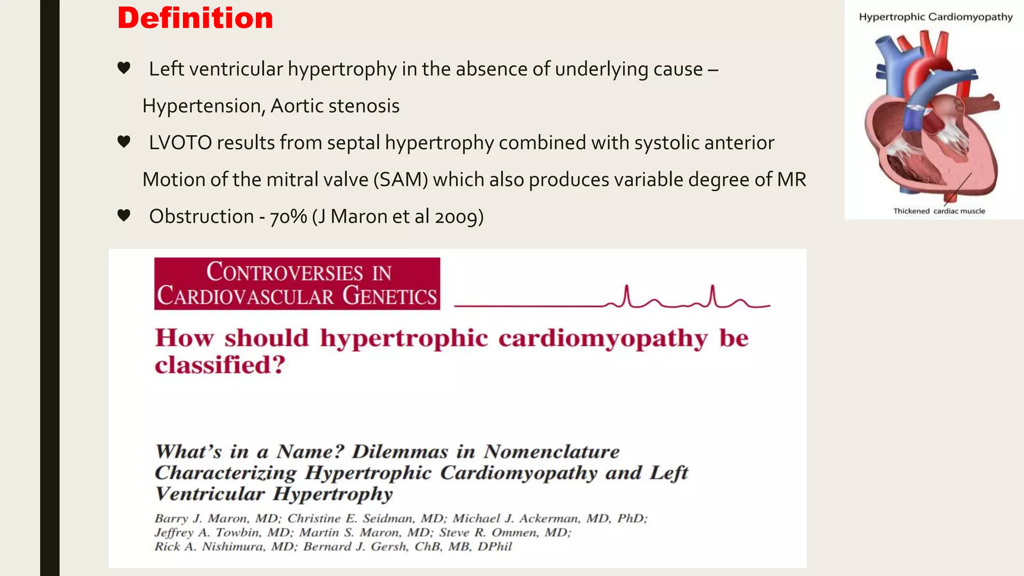 Hypertrophic Obstructive Cardiomyopathy (HOCM) | PPTX