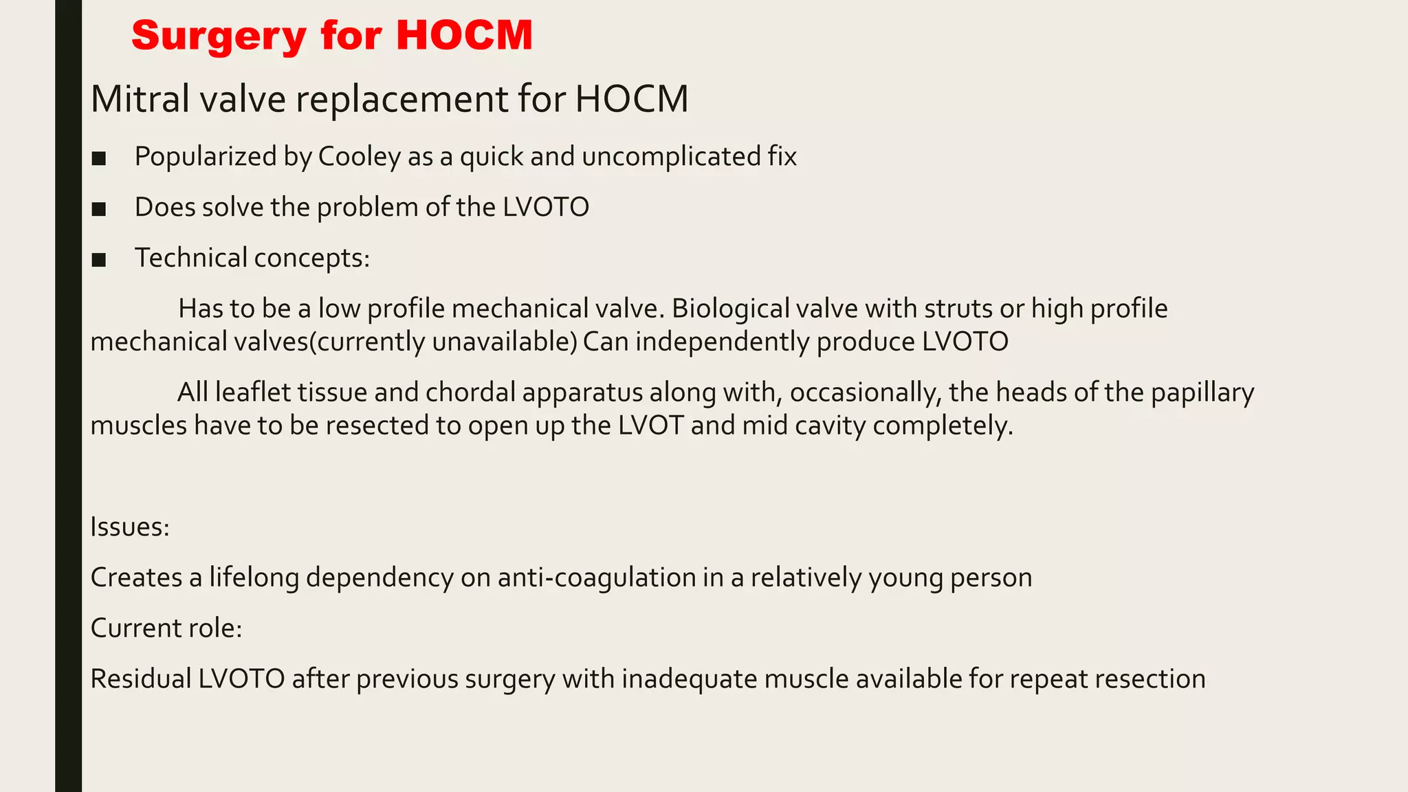 Hypertrophic Obstructive Cardiomyopathy (HOCM) | PPTX