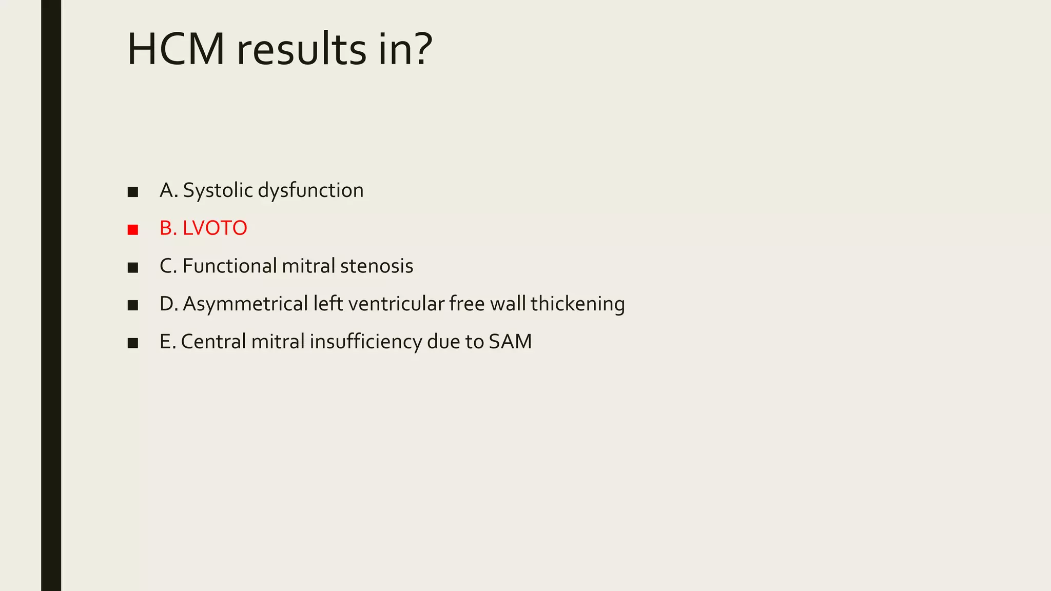 Hypertrophic Obstructive Cardiomyopathy (HOCM) | PPTX