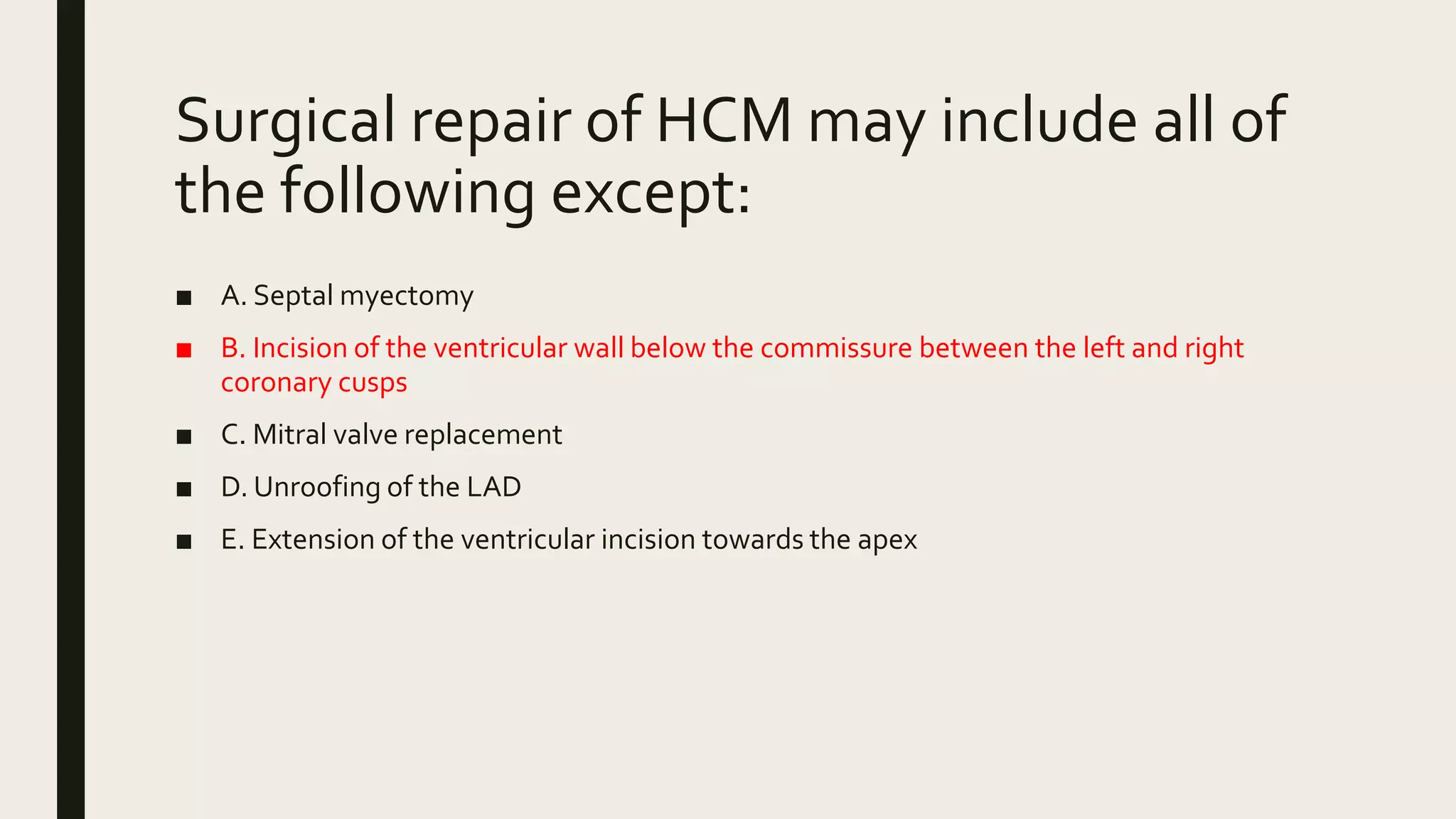 Hypertrophic Obstructive Cardiomyopathy (HOCM) | PPTX