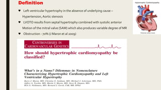 Hypertrophic Obstructive Cardiomyopathy (HOCM) | PPTX