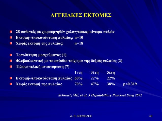Η Χειρουργική Αντιμετώπιση του Χολαγγειοκαρκινώματος - Δημήτρης Π ...