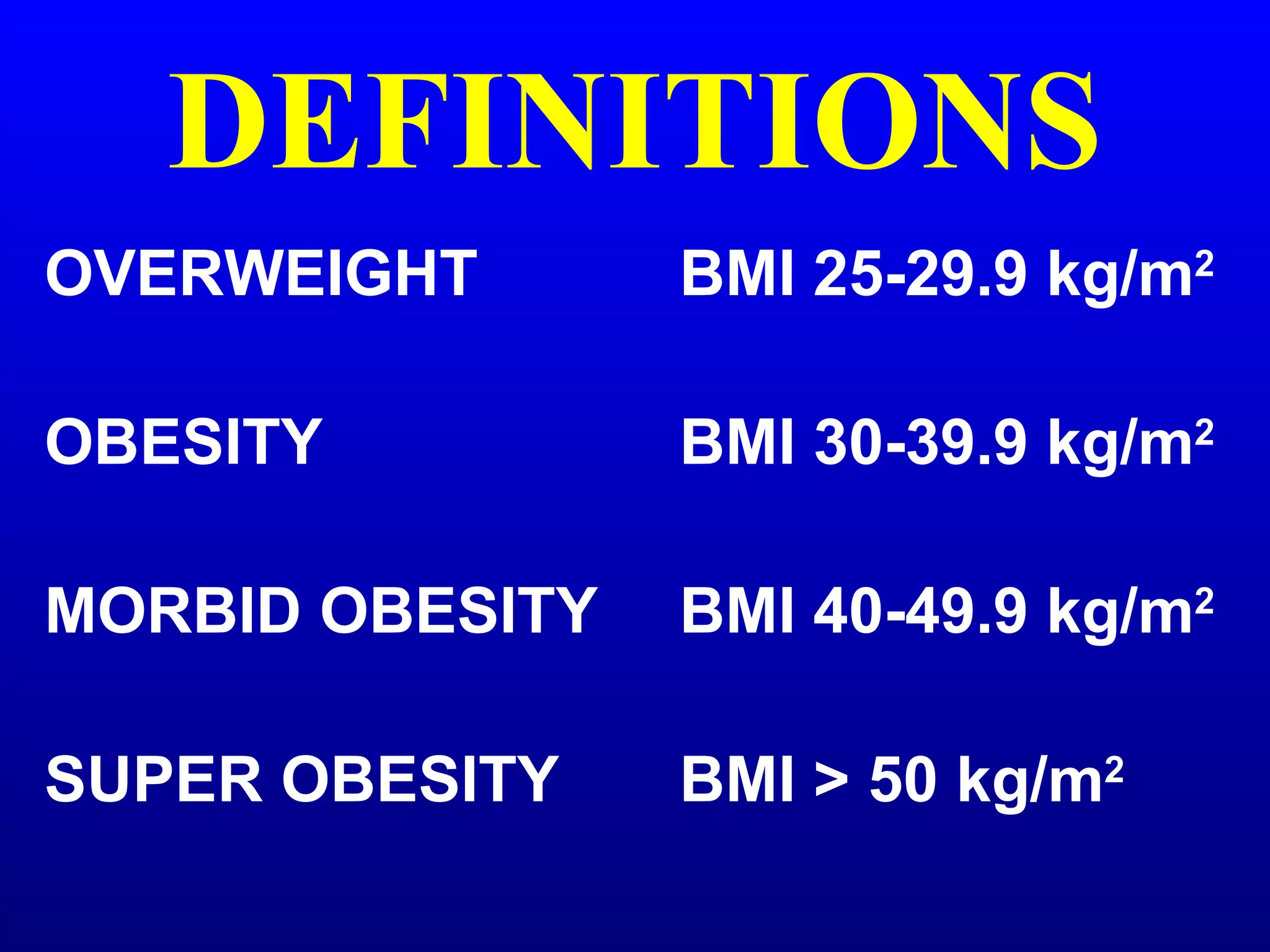 Surgical Treatment of Morbid Obesity | PPT