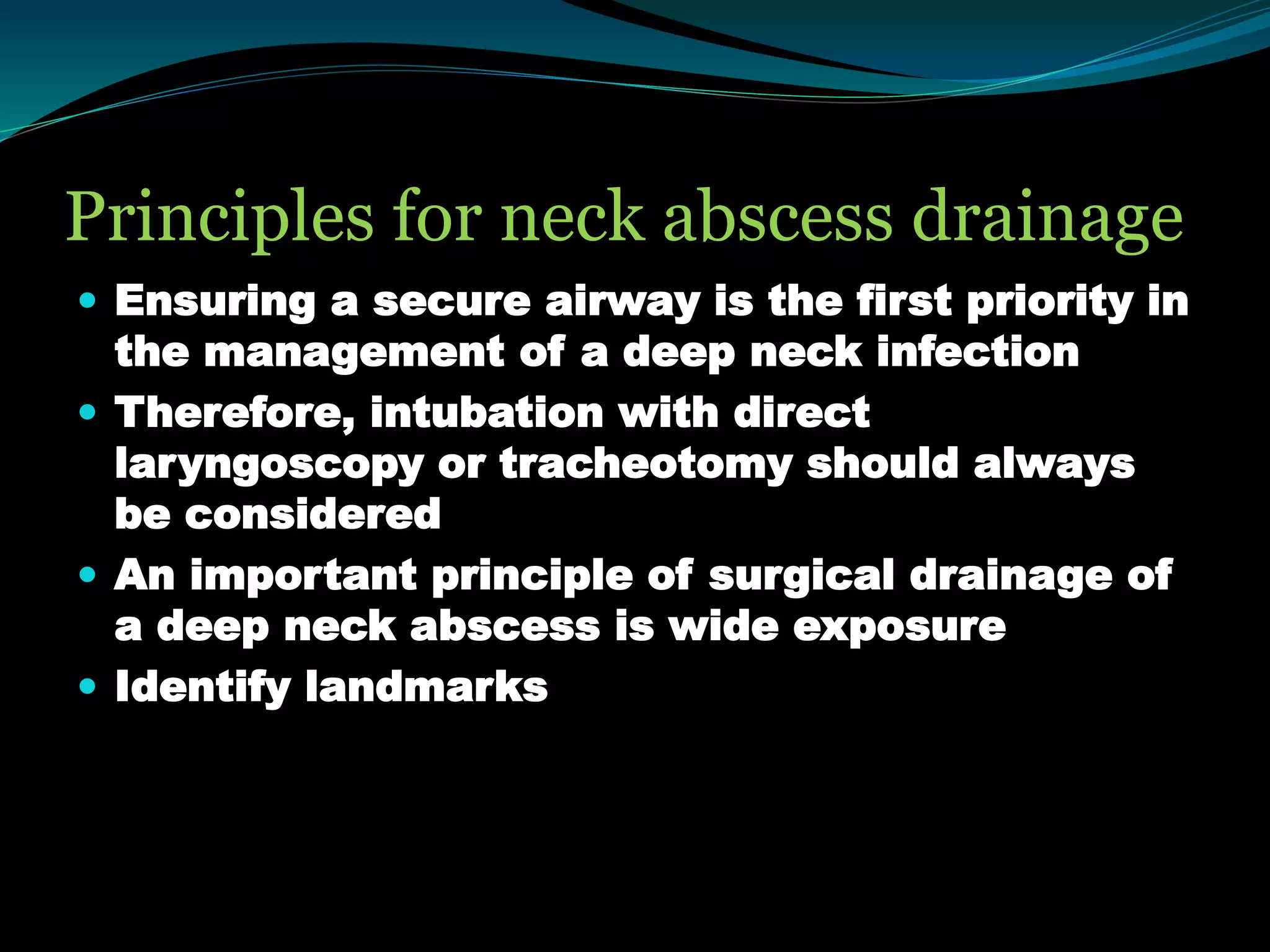 Surgical treatment of paraphyrngeal and retropharyngeal abscesses | PPTX