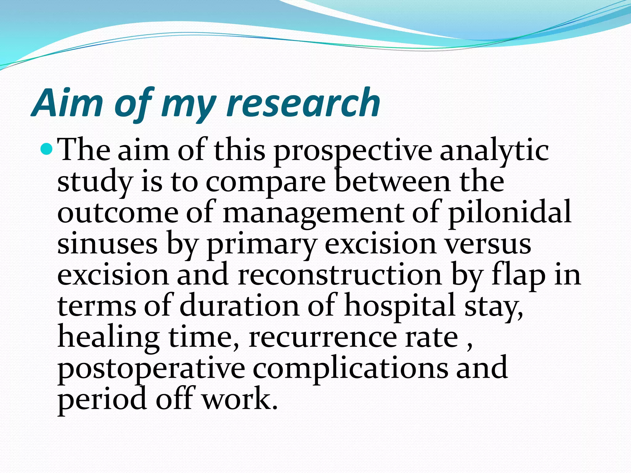 Surgical treatment of pilonidal disease | PPSX