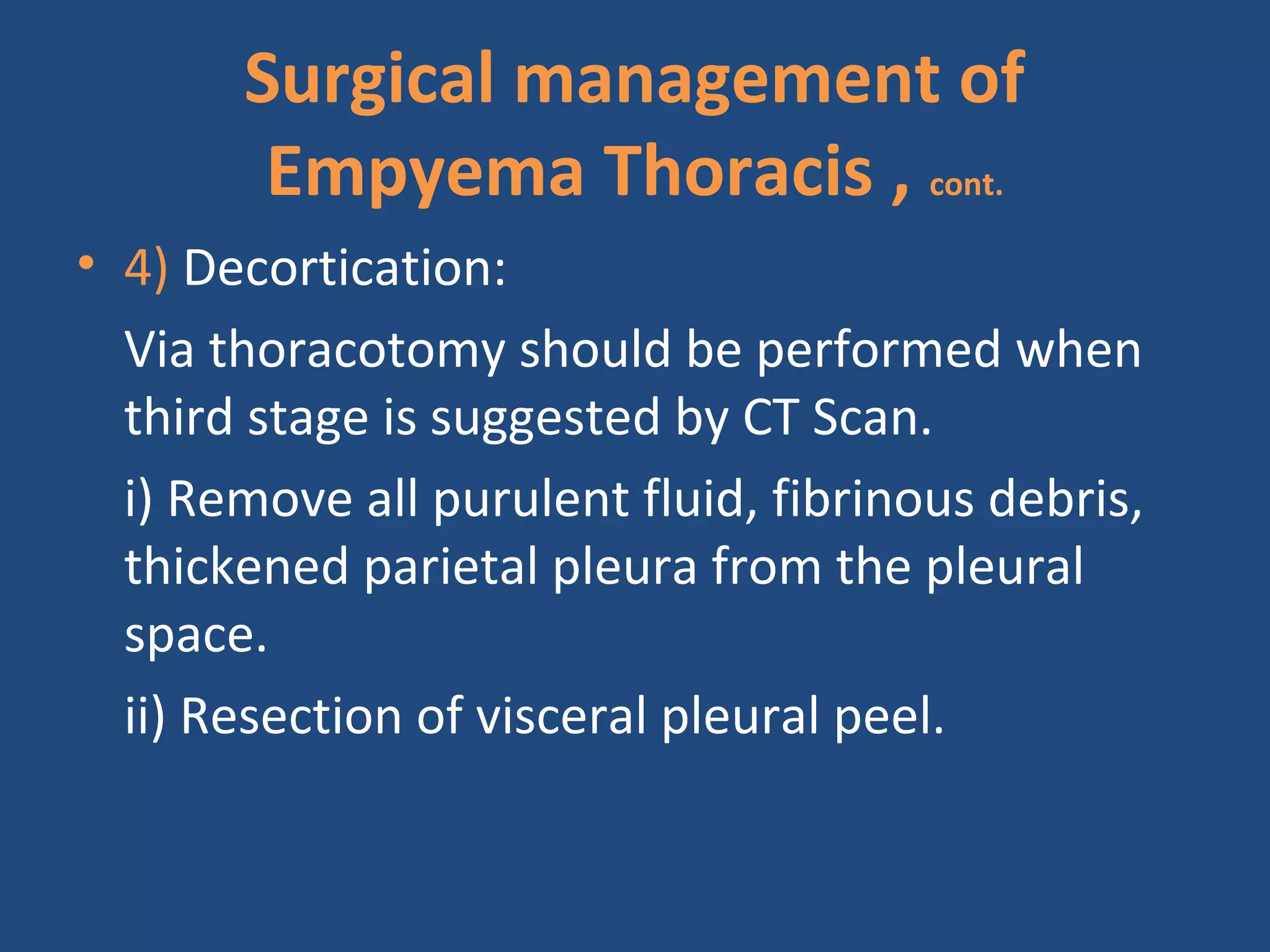 Surgical Treatment of Pleural Diseases | PPT