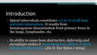 Surgical treatment of spinal TB | PPT