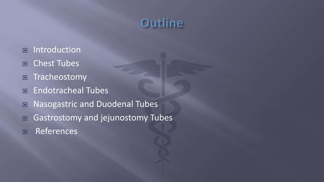 Surgical Tubes used in General Surgery | PPTX