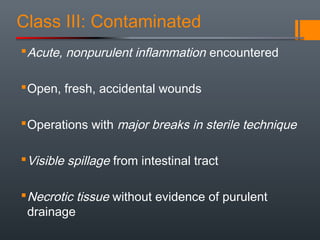 Surgical Wound Classification | PPT
