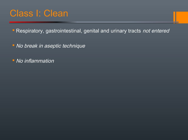 Surgical Wound Classification | PPT | Surgery | Medical Health