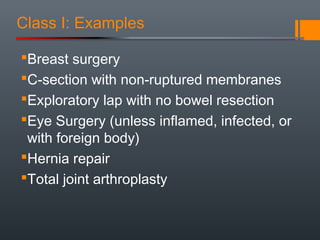 Surgical Wound Classification | PPT