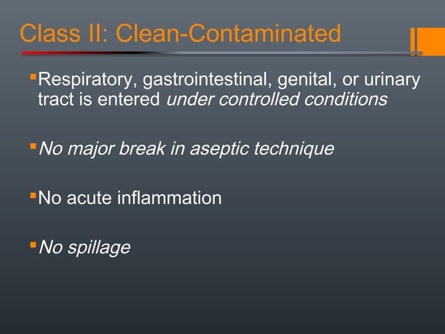 Surgical Wound Classification | PPT