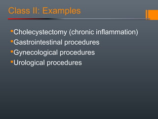 Surgical Wound Classification | PPT