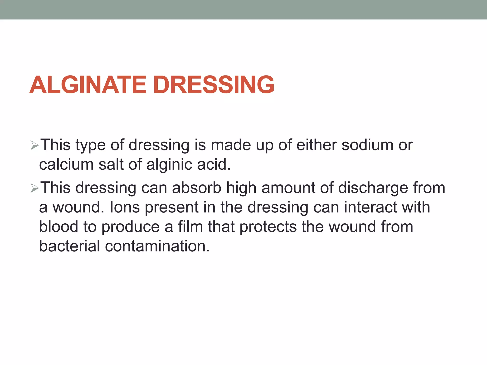 Surgical wound dressing | PPTX
