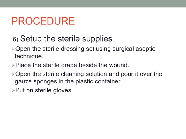 Surgical Wound Dressing Pptx