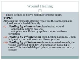 SURGICAL_WOUNDS,CLASSIFICATIONS,WOUND_HEALING_AND_COMPLICATIONS.ppt