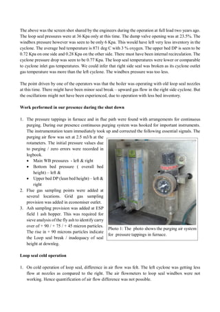 Surging & blow out of loop seals in a CFBC boiler | PDF