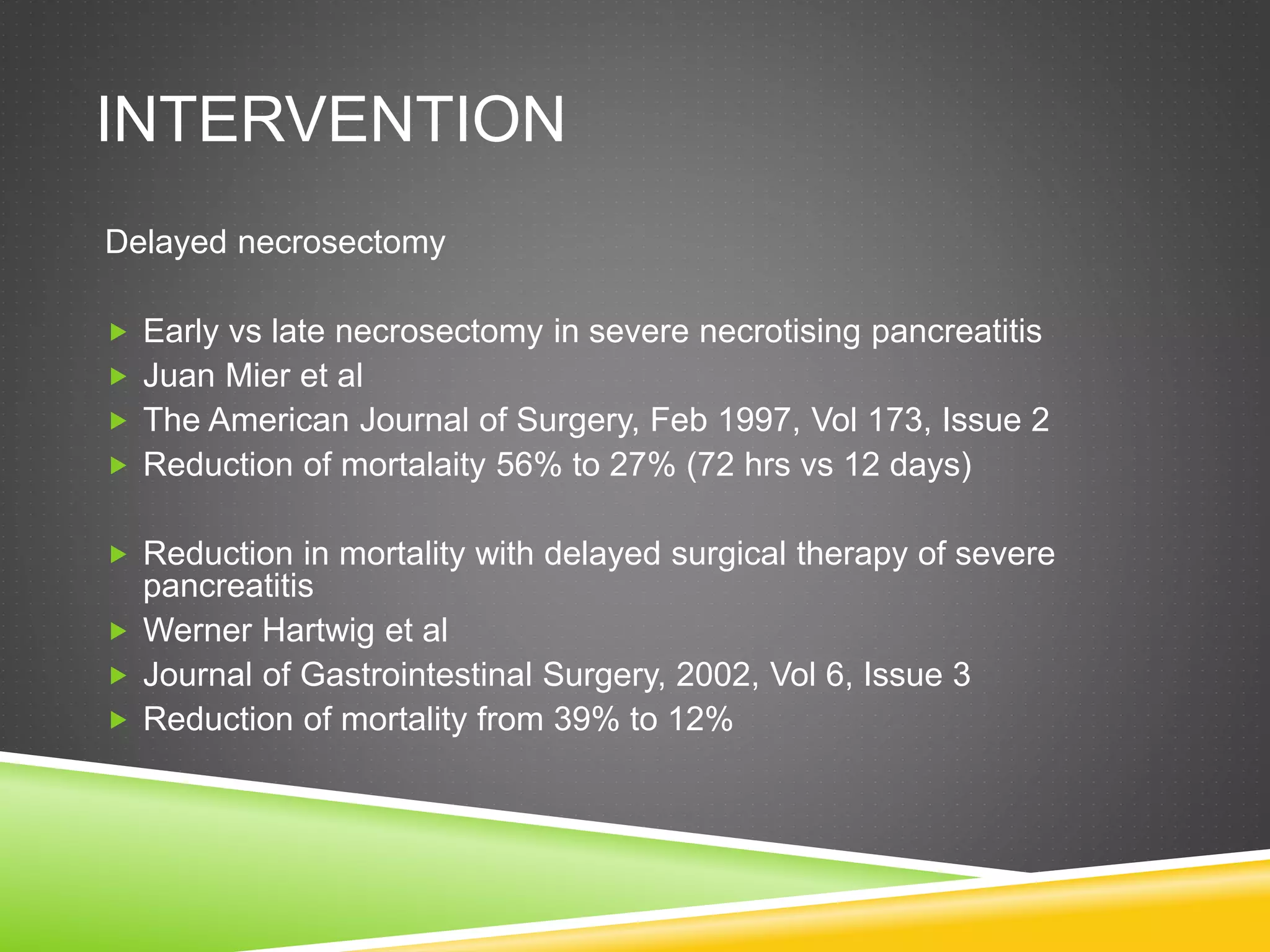 Pancreas Surgical Management | PPT