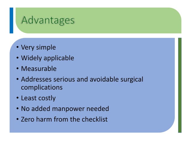 Surg safety checklist: Revisited | PPT