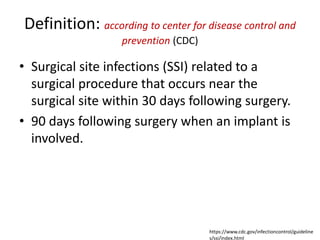 Surgical site infection | PPTX