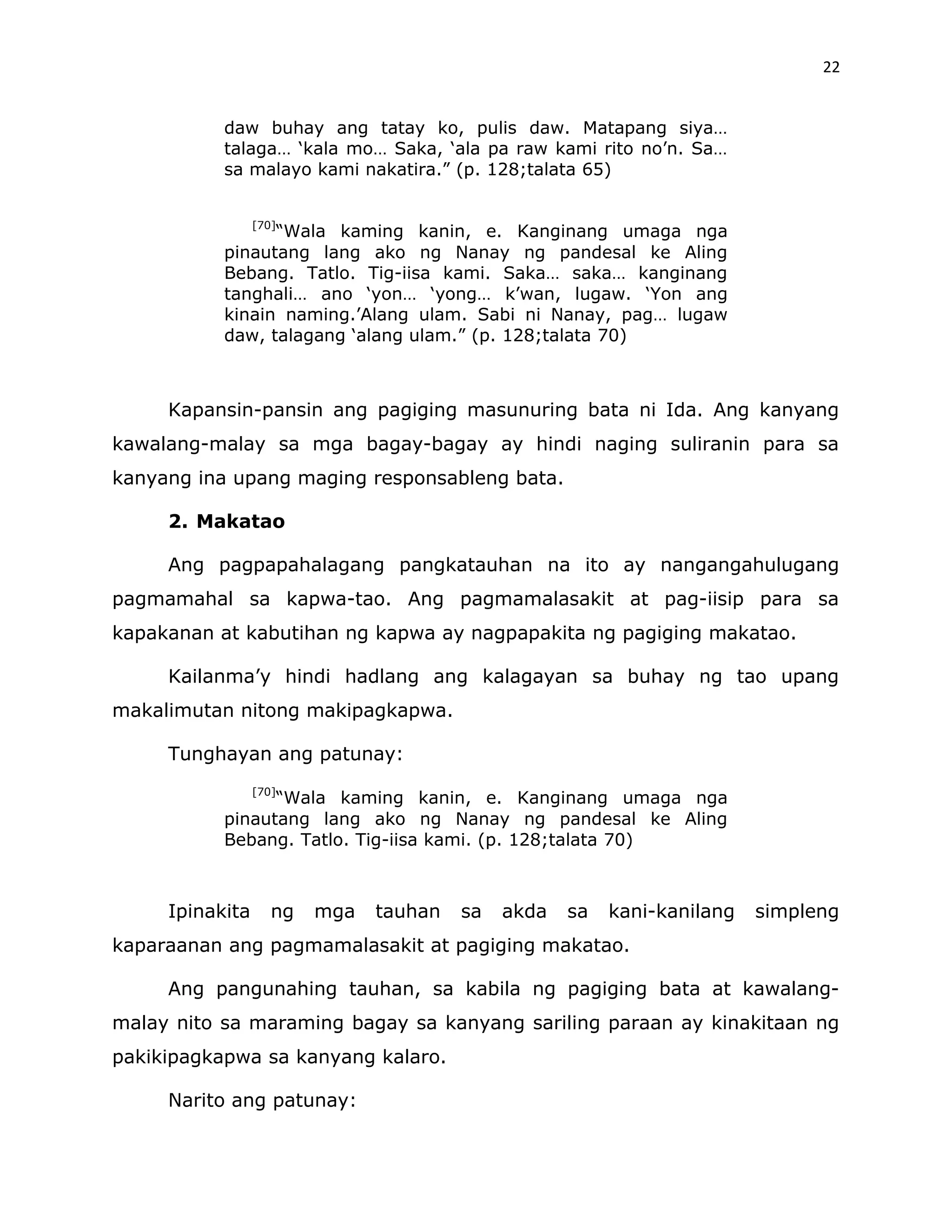 Pagsusuri sa Maikling Kuwento- "Di Maabot ng Kawalang Malay" ni Edgardo ...