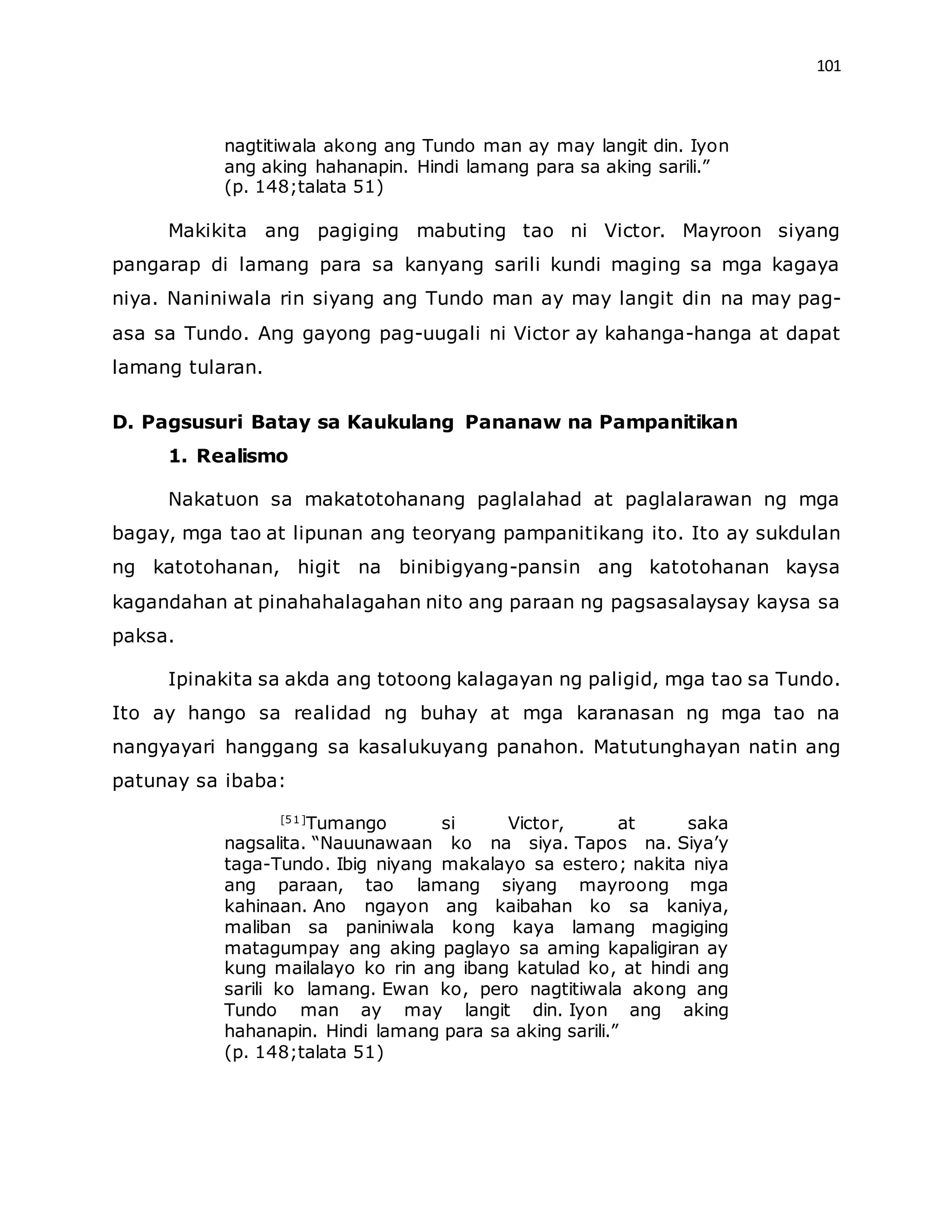 Pagsusuri sa Nobela: "Ang Tundo Man May Langit Din" (Kabanata 8) ni ...