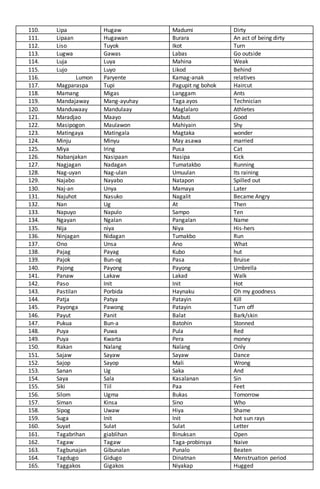 Surigaonon bisaya-tagalog-english translation | DOCX